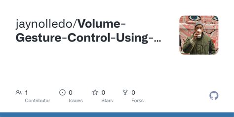 Github Jaynolledo Volume Gesture Control Using Opencv