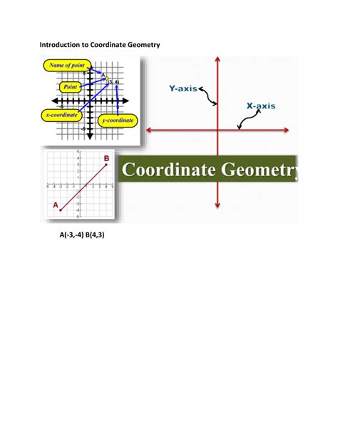 Coordinate Geometry Worksheet
