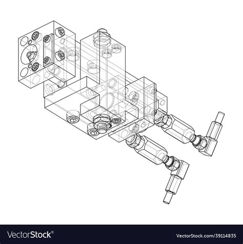 Abstract Industry Object Concept Royalty Free Vector Image