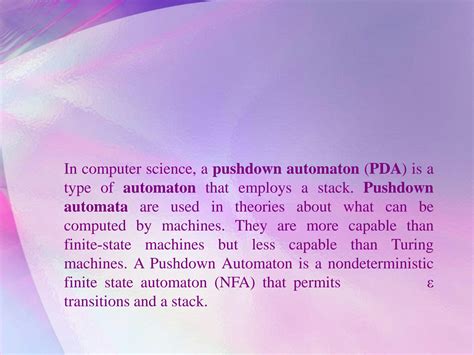 SOLUTION Push Down Automata PDA Theory Of Automata Studypool