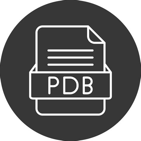 PDB File Format Vector Icon 30749840 Vector Art At Vecteezy