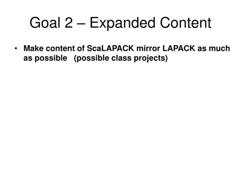 Ppt The Future Of Lapack And Scalapack Netliblapack Dev Powerpoint Presentation Id4359520