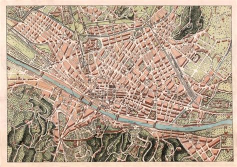 Mapa Del Siglo Xv De Florencia