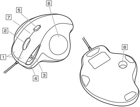 sanwa gmatb167 wired ergonomic trackball mouse instruction manual