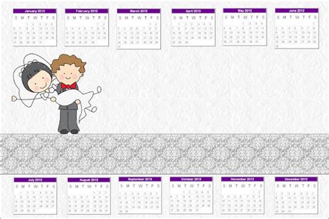 Calendario Imprimible 2013 Para Bodas Ideas Y Material Gratis Para
