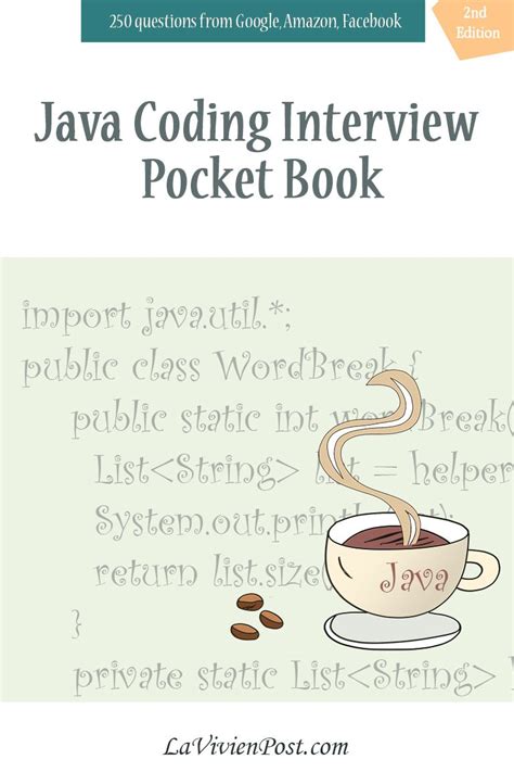 Java Coding Interview Pocket Book Pocket Book Coding Interview