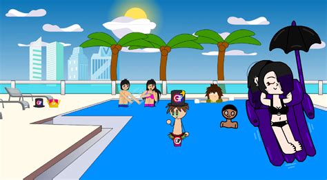 Swimming Pool Collab By Arwenthecutewolfgirl On Deviantart