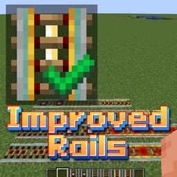 Improved Rails TURNABLE POWERED RAILS Minecraft Mods CurseForge