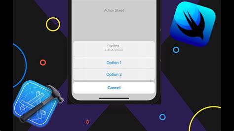 Showing Multiple Options With Action Sheet In Swiftui Swiftui Tutorial Youtube