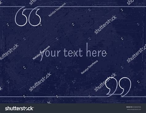 Quotation Marks Line Vector Illustration Blue Stock Vector Royalty Free 253692556