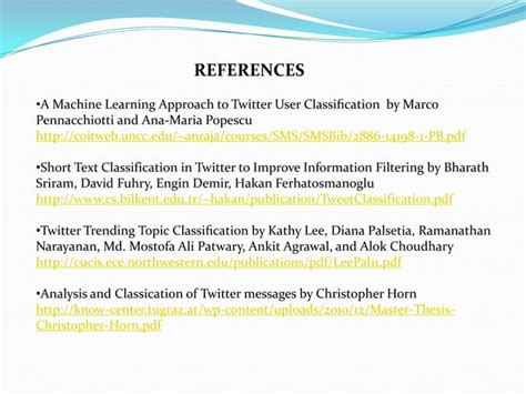 Classification Of Tweets Ppt
