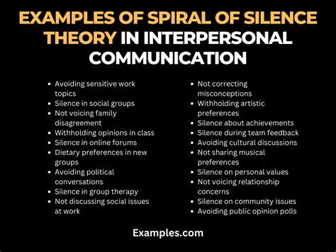 19 Spiral Of Silence Theory In Interpersonal Communication Examples