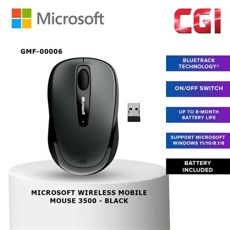 Microsoft Wireless Usb Mobile Mouse Gmf 00006 Shopee Malaysia