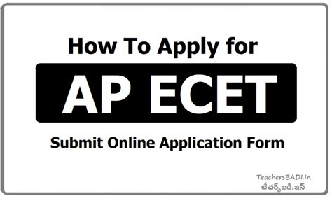 AP ECET Online Application 2025 How To Submit At Cets Apsche Ap Gov In ECET