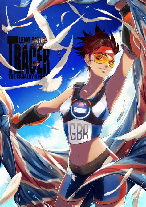 Tracer And Track And Field Tracer Overwatch Drawn By Ez Danbooru