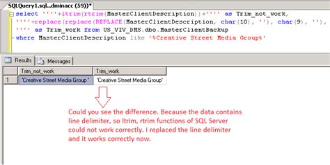 Issue With Ltrim Rtrim Function In Sql Server Chia Sẻ Mọi Kiến Thức Về Sql Server