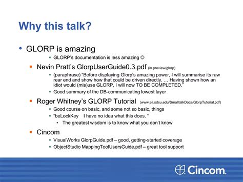 How And Where In Glorp Pdf