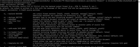 A Stylesdir And A Stylesheet With Spaces Don T Work On Windows Issue 3682 Asciidoctor