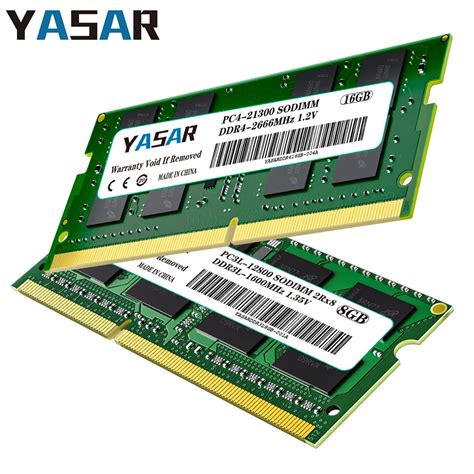 Yasar Ddr4 Ddr3l 4 ГБ 8 ГБ 16 ГБ 1066 1066 1333 1600 2400 2666 3200 МГц Pc4 Sodimm Memoria Ddr3