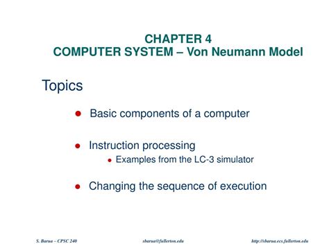PPT CHAPTER 4 COMPUTER SYSTEM Von Neumann Model PowerPoint Presentation ID 3781769