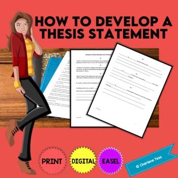 How To Write A Thesis Statement Exercise Printable Digital Easel