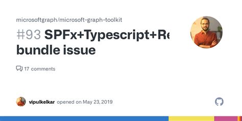spfx typescript react bundle issue · issue 93 · microsoftgraph microsoft graph toolkit · github