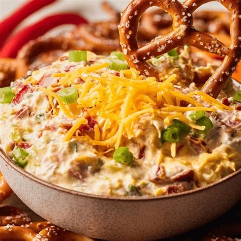 Pretzel Dip Best Creamy Recipe Yummy Temple