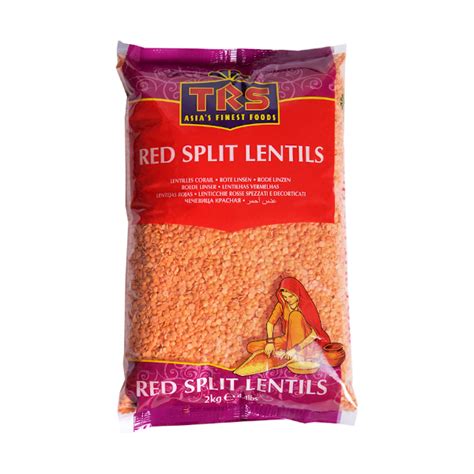 Trs Red Split Lentils 2kg Dostana Store