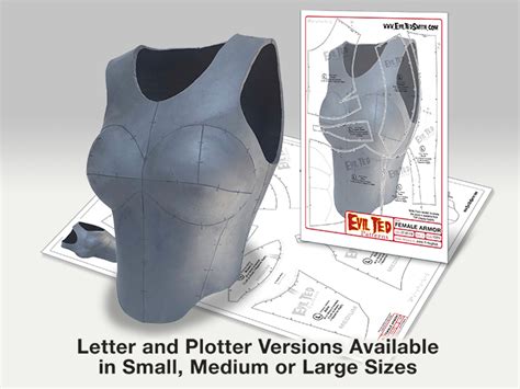 Female Armor Printable Pattern Pattern Stencils