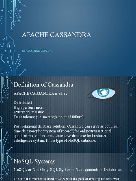 Apache Cassandra By Chethan Gowda Pdf No Sql Database Transaction