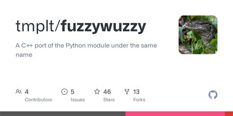 GitHub Tmplt Fuzzywuzzy A C Port Of The Python Module Under The Same Name