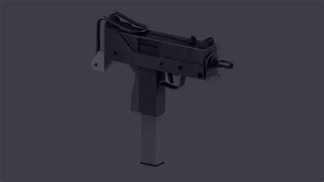 3d Model Ingram Mac 10 Vr Ar Low Poly Cgtrader