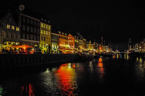 Nyhavn At Night Copenhagen Denmark A Photo On Flickriver