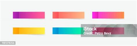 다른 다채로운 포스트 노트 스티커 벡터 컬렉션 그림자 템플릿이있는 스티커 테이프 포스트 노트 용지 텍스트 에 배치합니다 0명에 대한 스톡 벡터 아트 및 기타 이미지 Istock
