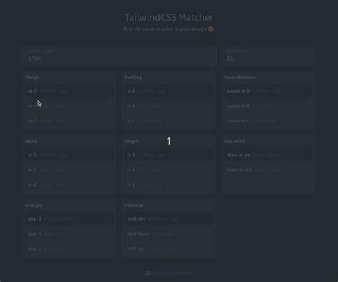 Tailwind Css Matcher