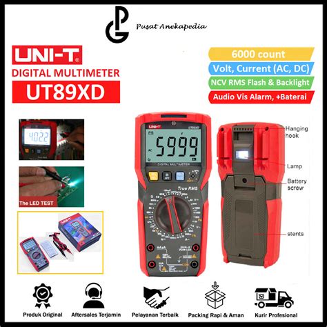Jual Uni T Ut89xd Multimeter Multitester Avometer Voltmeter Digital Uni T Ut89xd Shopee Indonesia