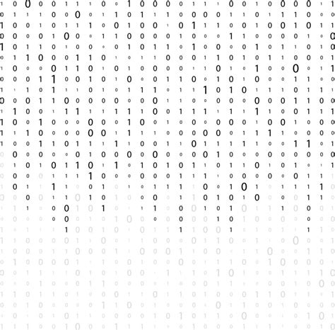 Binary Code Zero One Matrix White Background Beautiful Banner Wallpaper