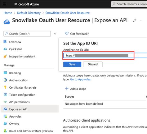 Configure Azure Ad Oauth For A Snowflake Connection Thoughtspot Software