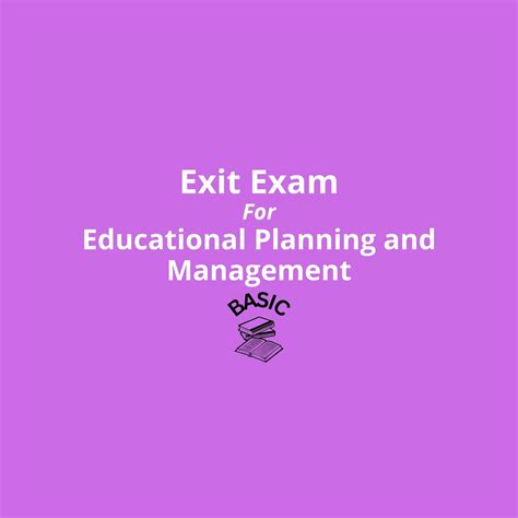 Exit Exam For Educational Planning And Management Learnethiopia