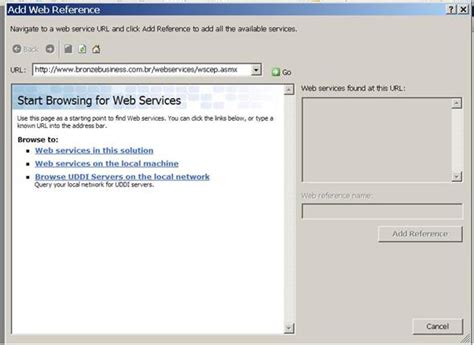 consultando um cep via webservice e retornando um endereço