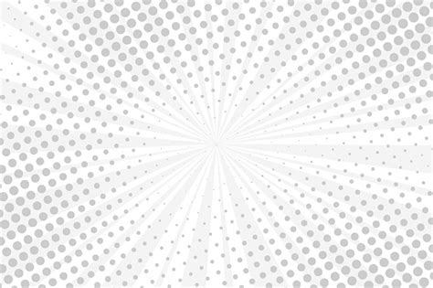 햇살 광선과 하프톤이 있는 만화책 스타일의 벡터 배경 복고풍 팝 아트 디자인 태양광선에 대한 스톡 벡터 아트 및 기타 이미지 태양광선 회색 0명 Istock