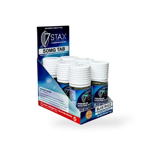 7 Stax Blue Razz 7 Oh Tablets 50mg High Potency Chewables