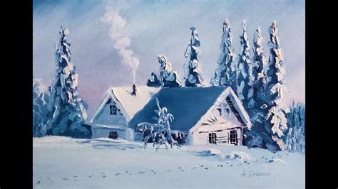🔝 ХуДоЖнИкИ Зима холода Картина в двух цветах Александр Григорьев Youtube