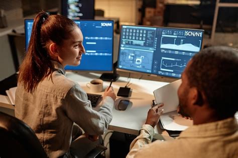 Premium Photo Data Scientists In Office