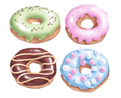 Donuts Sweets Digital Illustration 22876637 Png
