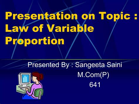 Law Of Variable Proportion Pptx