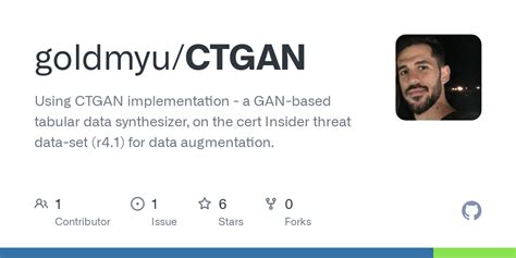Github Goldmyu Ctgan Using Ctgan Implementation A Gan Based Tabular Data Synthesizer On