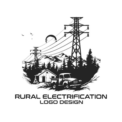 Premium Vector Rural Electrification Vector Logo Design