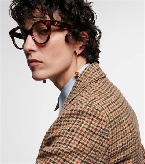 Curvy Round Glasses In Brown Loewe Mytheresa