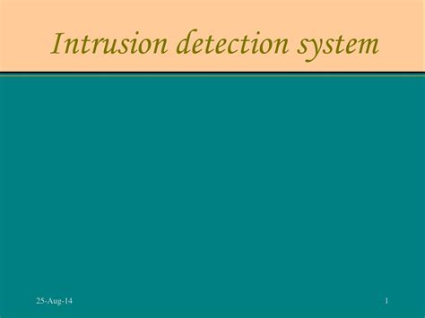 PPT Intrusion Detection System PowerPoint Presentation Free Download ID 3550249